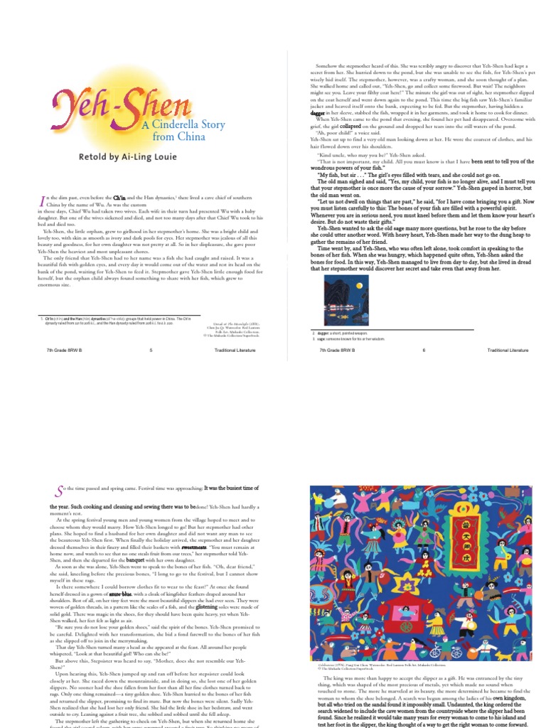 A Cinderella Story From China: Retold by Ai-Ling Louie | PDF