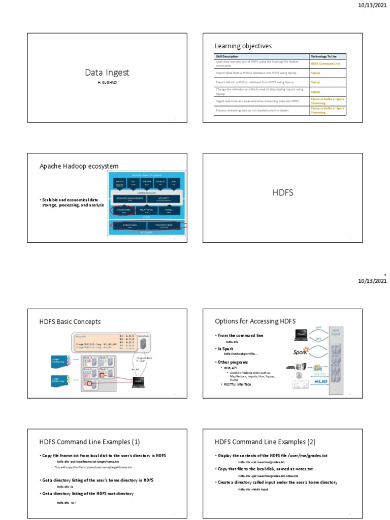 Data Ingest | PDF | Apache Hadoop | Apache Spark
