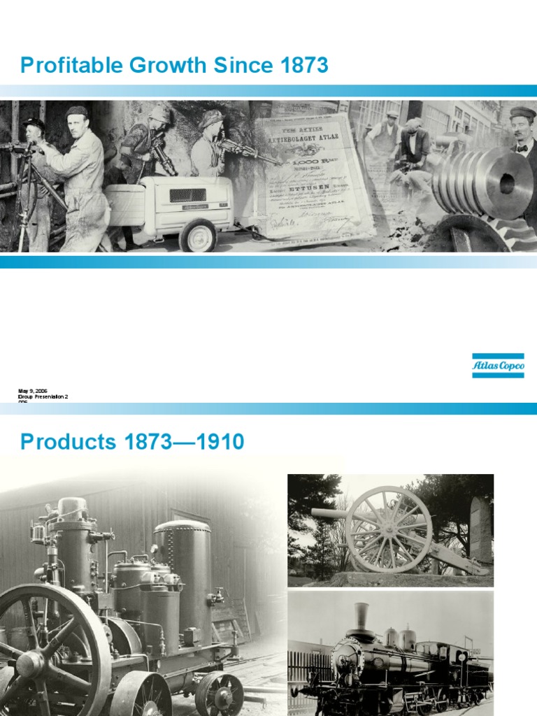 Atlas Copco History Presentation 2006 | PDF