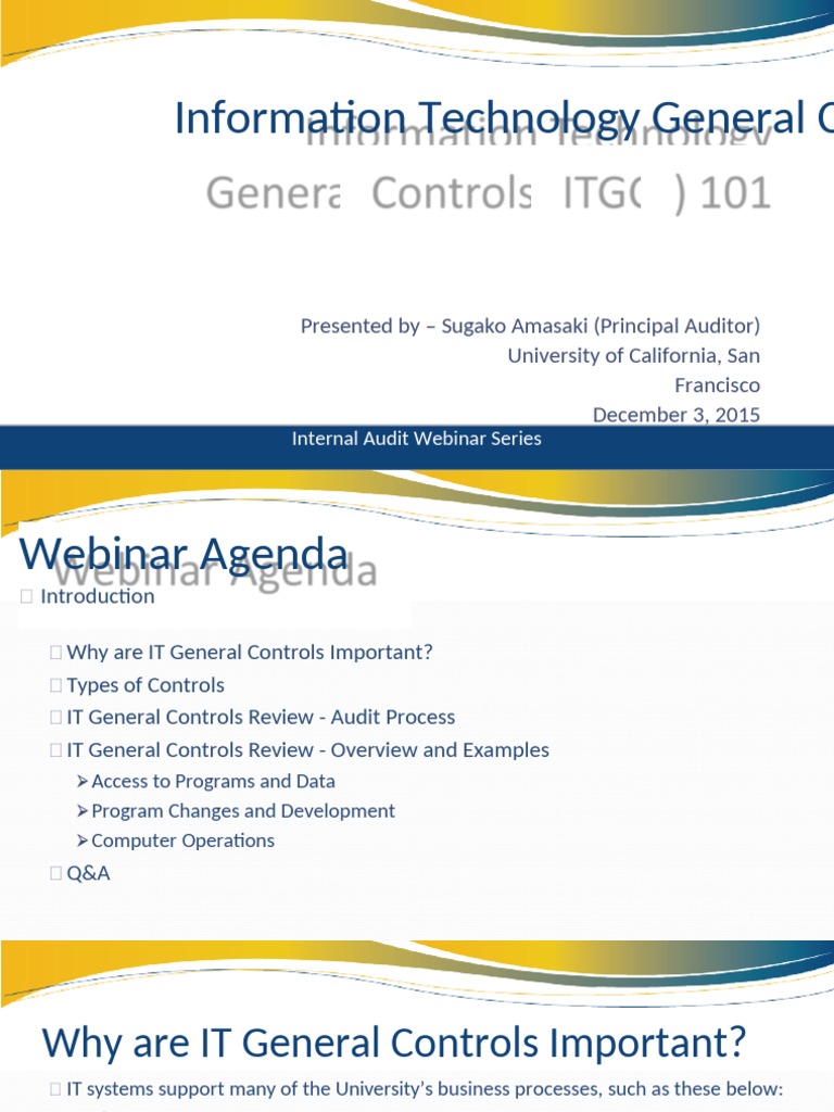 ITGCs and Its Areas | PDF | Access Control | Password