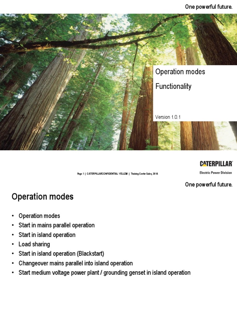 CAT Gas Engine Operation Mode | PDF | Mains Electricity | Power Supply