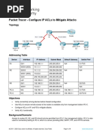 5.5.1 Packet Tracer - IPv4 ACL Implementation Challenge | PDF | Router (Computing) | Network ...