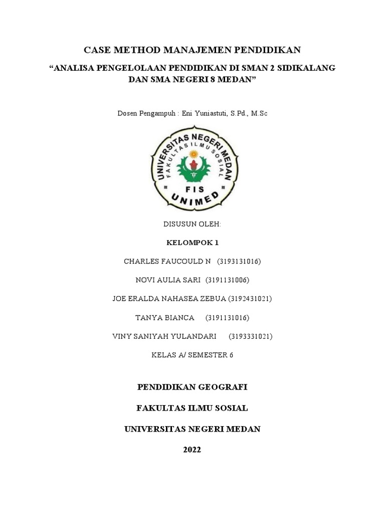 Makalah CASE METHOD KEL. 1 MANAJEMEN PENDIDIKAN | PDF