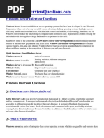 Windows Server Interview Questions PDF | PDF | Active Directory ...