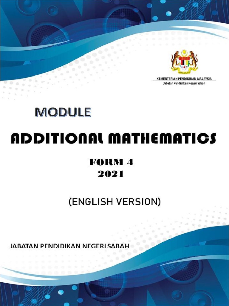 Module Sabah Add Math f4 | PDF