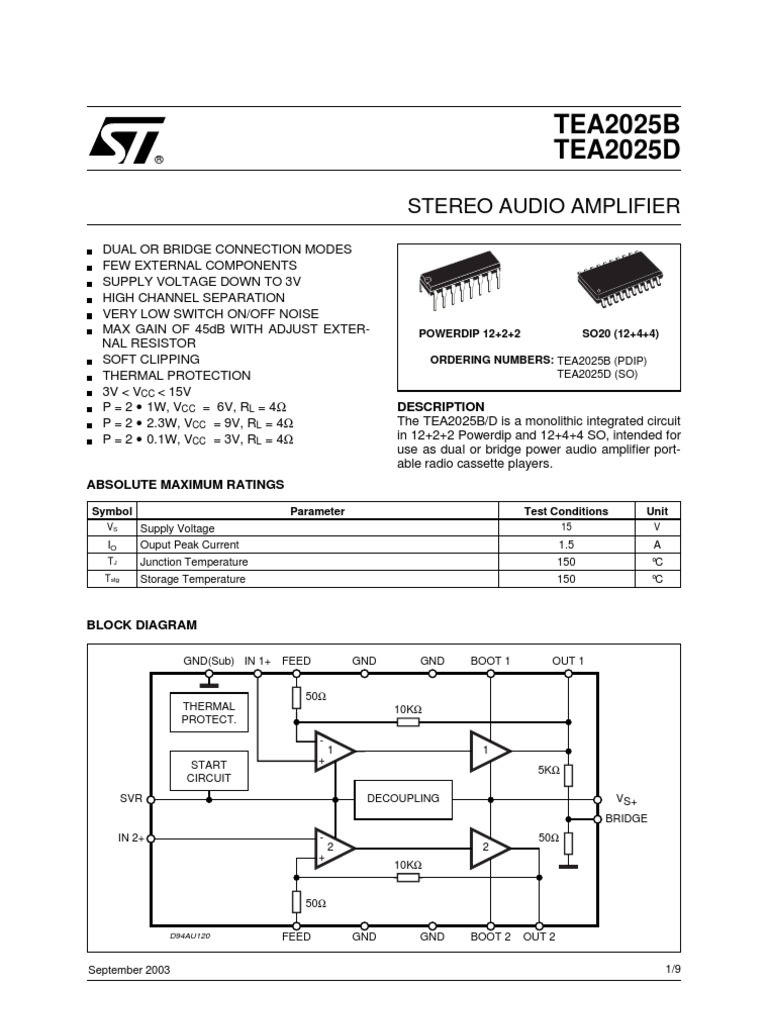 Tea 2025 | Amplifier | Capacitor