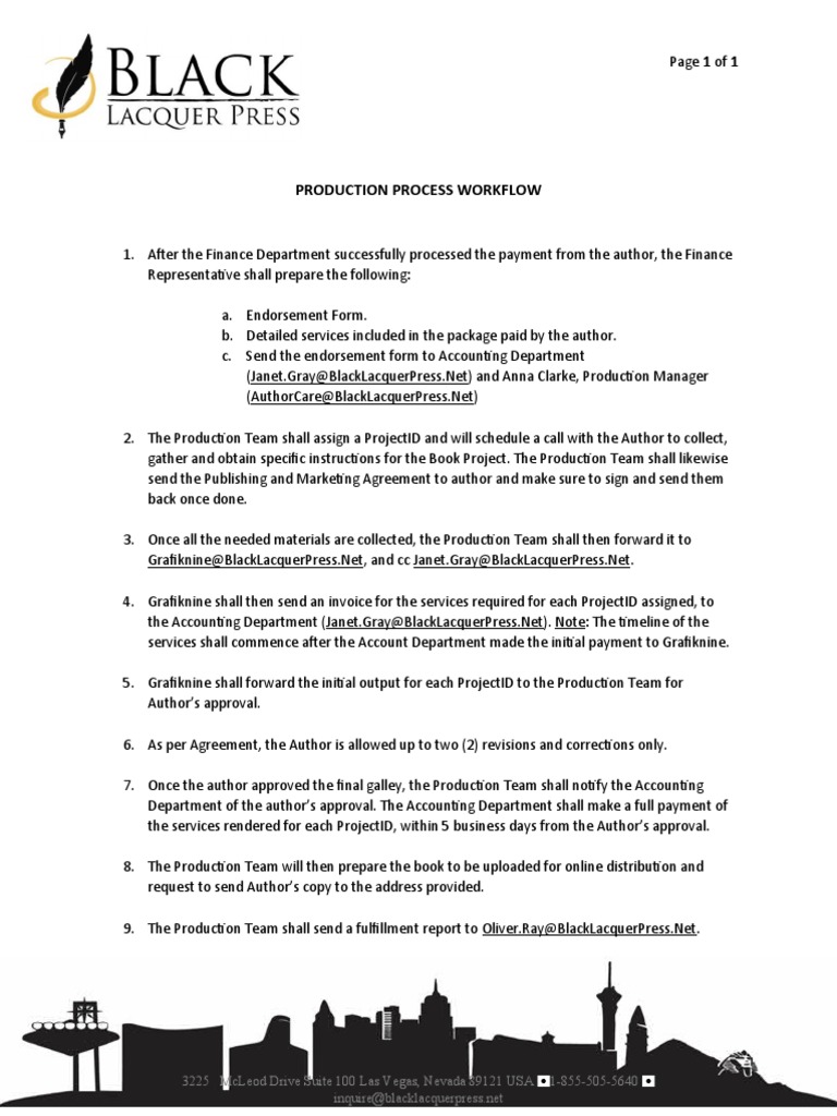 Production Process Workflow | PDF