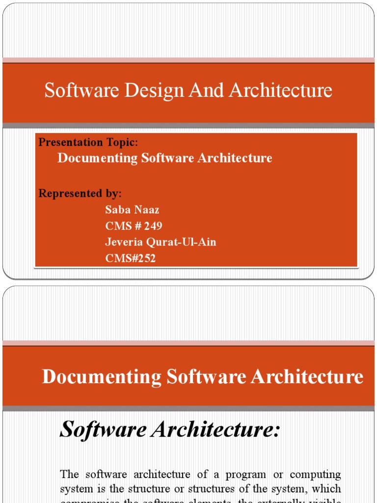 Documenting Software Architecture | PDF | Software Architecture | Interface (Computing)
