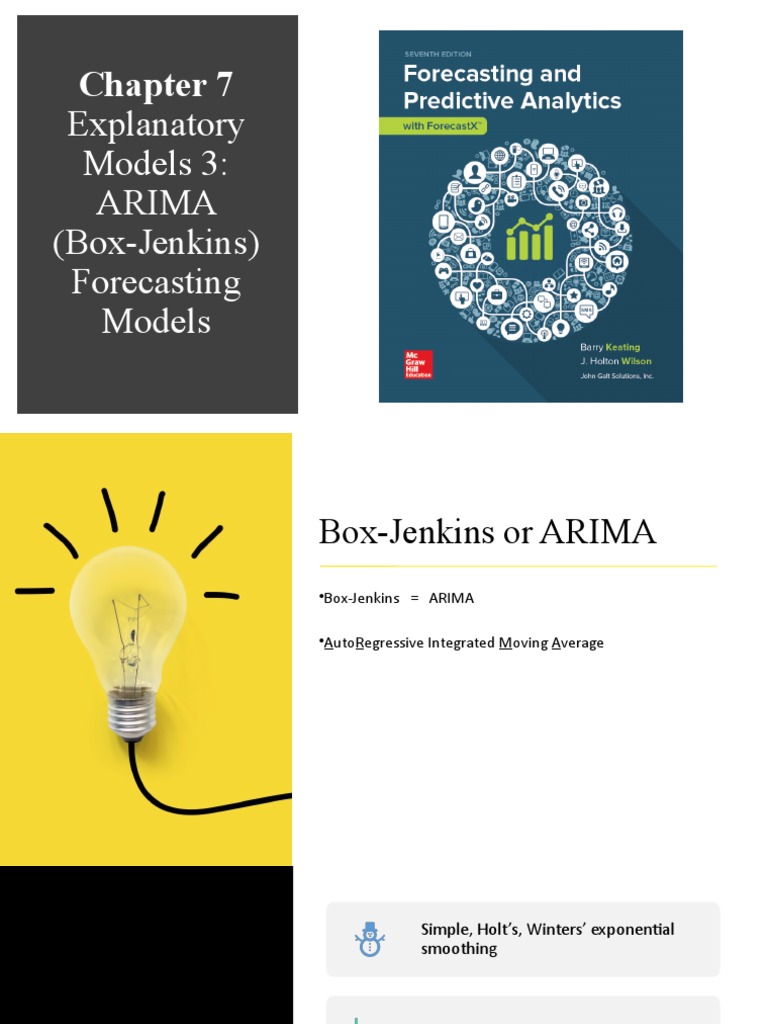Chapter7 Explanatory Models3 ARIMA | PDF | Autoregressive Integrated Moving Average | Time Series