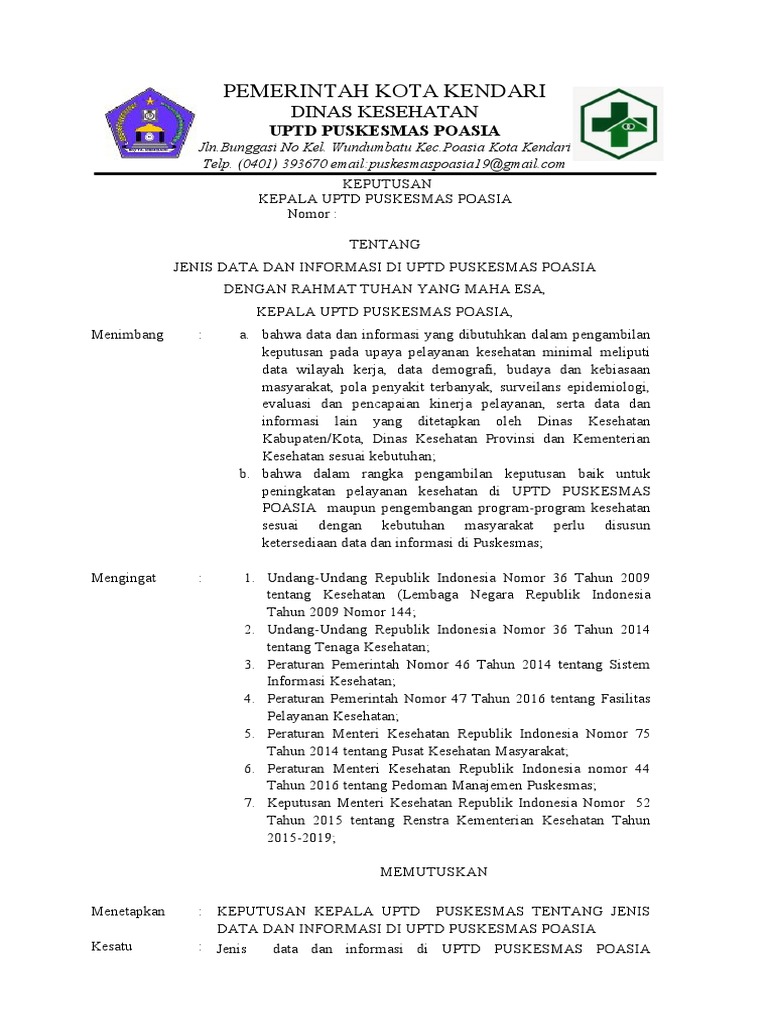 32 SK Jenis Data Dan Informasi | PDF | Pengembangan Diri