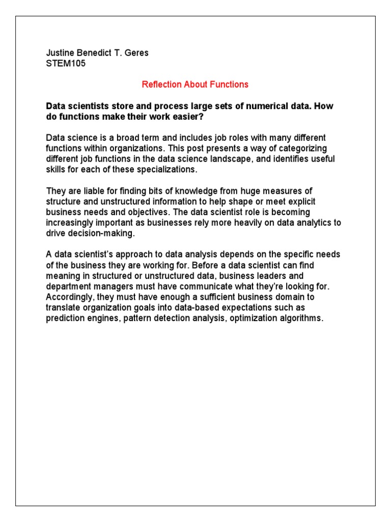 Reflection About Functions | PDF