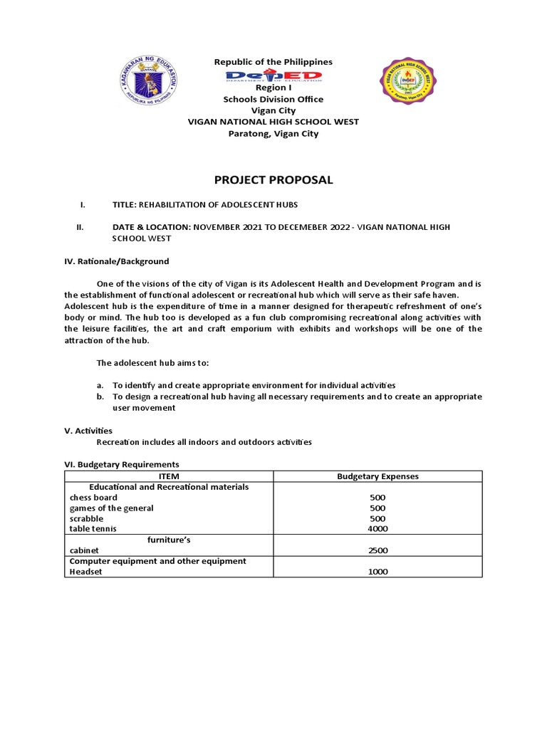 Adolescent Hub Proposal | PDF
