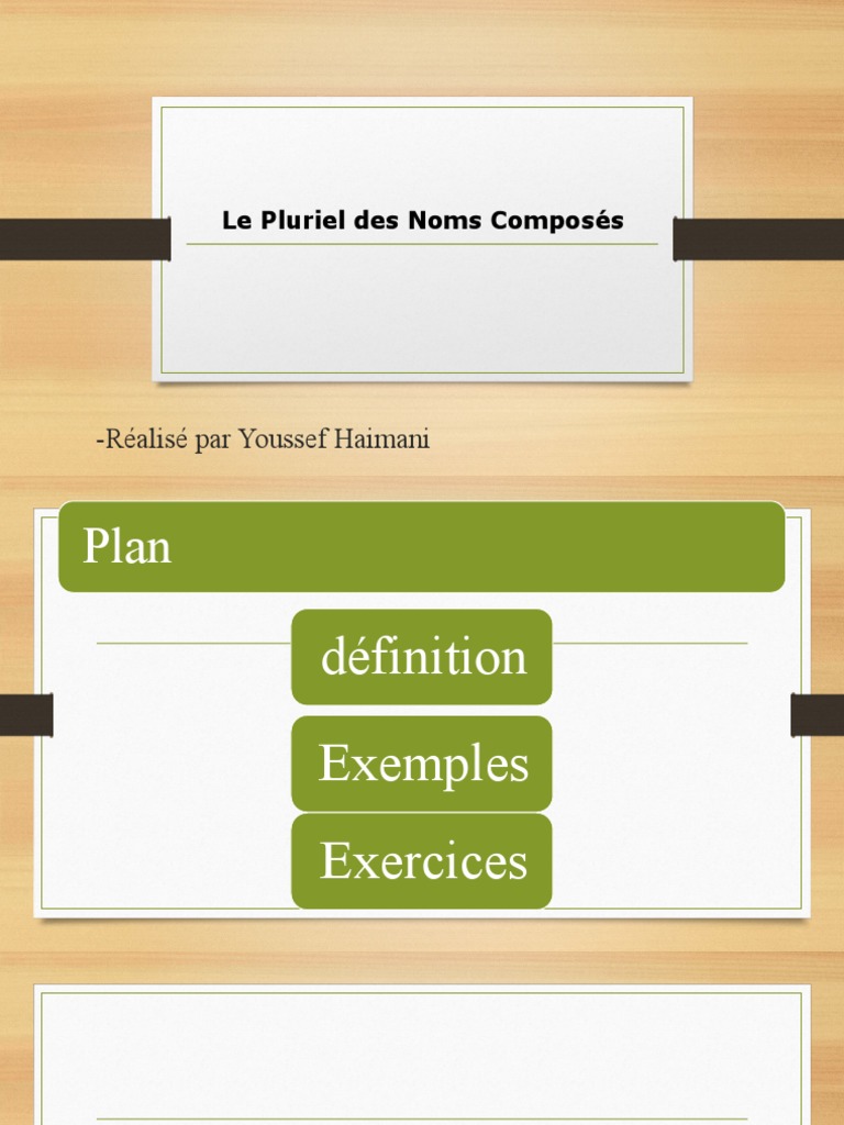 Le Pluriel Des Noms Composés | PDF | Arts du langage et discipline ...