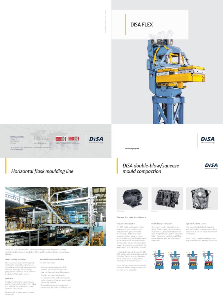 Disa Flex: DISA Industries A/S | PDF | Casting | Drilling