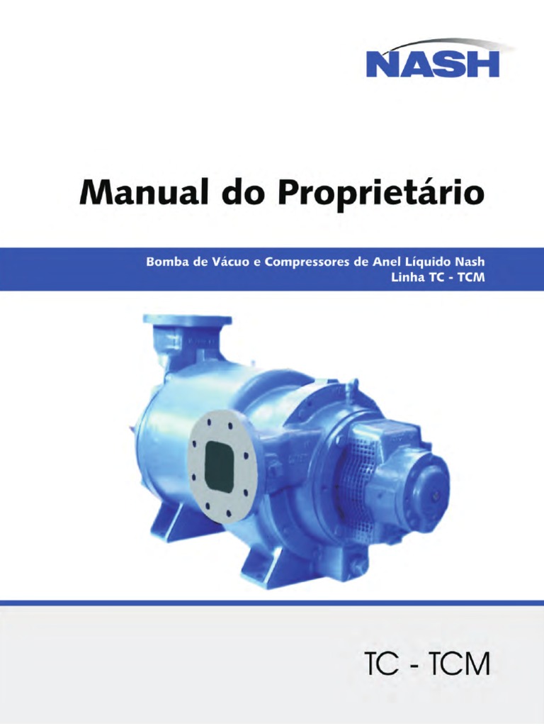 Manual Bomba Vácuo NASH TC | PDF | Bomba | Vestir-se