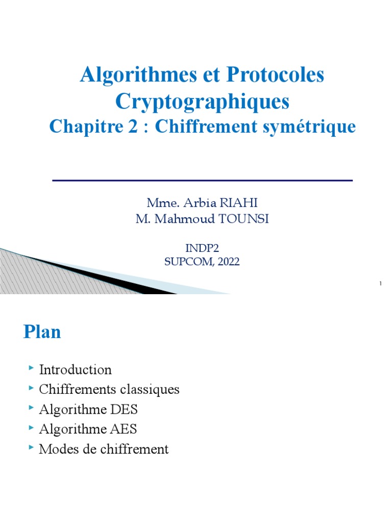 Chapitre 2 | PDF | Cryptanalyse | Cryptographie