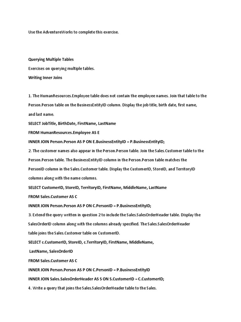 SQL Server More Clause Part 2 | PDF | Information Science | Information Technology