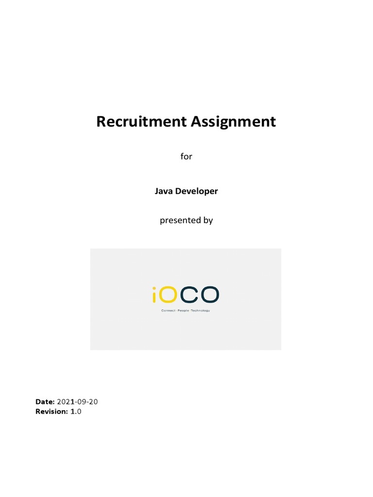 iOCO Code Challenge ROBOT Apocalypse | PDF | Computing | Information ...