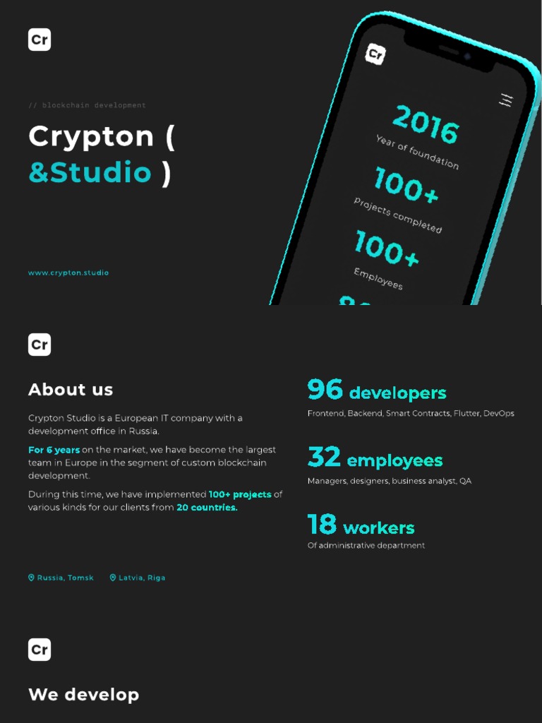 Crypton Studio EN - Ilya Stukov | PDF | Mobile App | Cryptocurrency