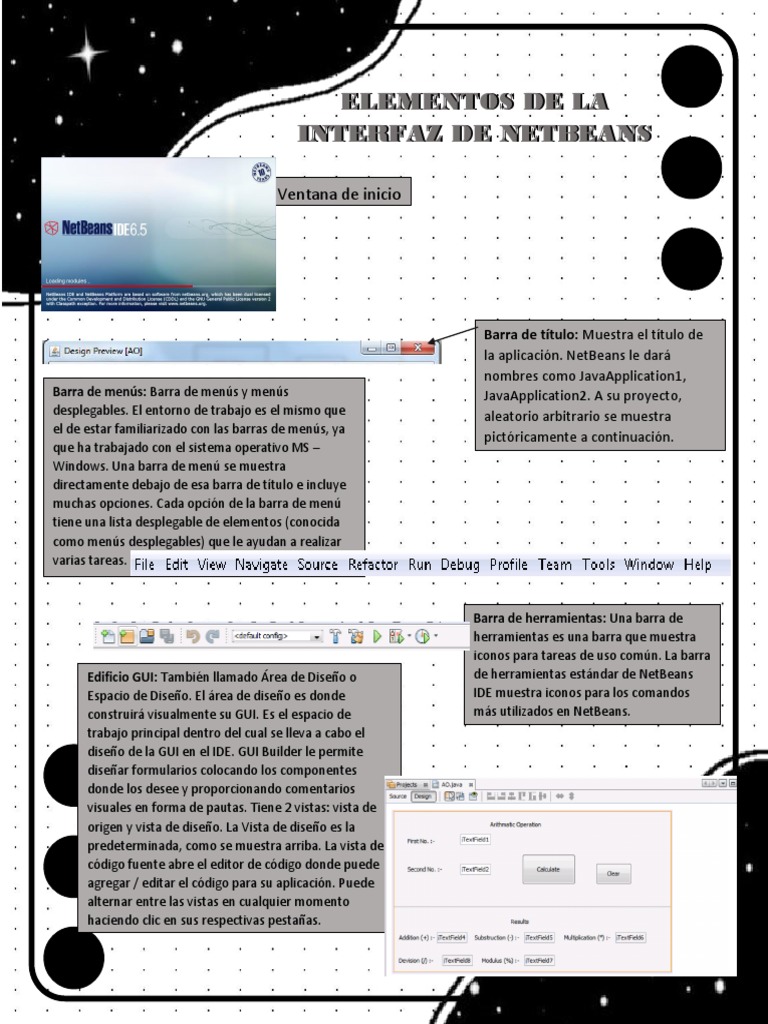Interfaz de NetBeans | PDF | Ventana (informática) | Entorno de desarrollo integrado