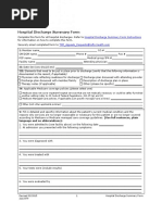 Standard Discharge Card | PDF