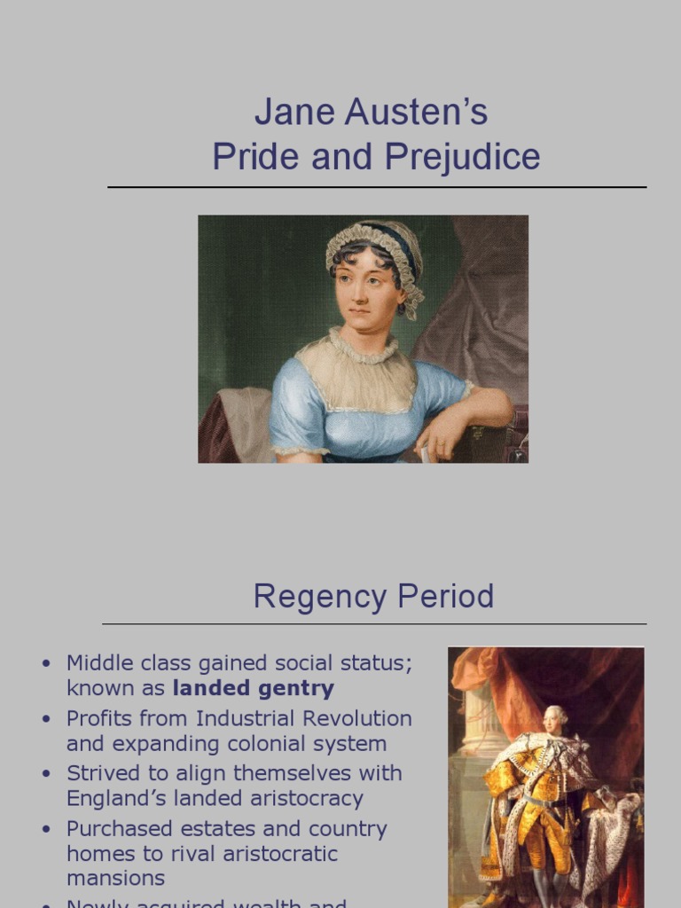 Pride and Prejudice Powerpoint | PDF | Pride And Prejudice | Mr. Darcy