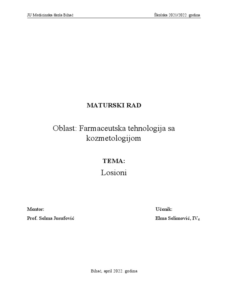 LOSIONI | PDF