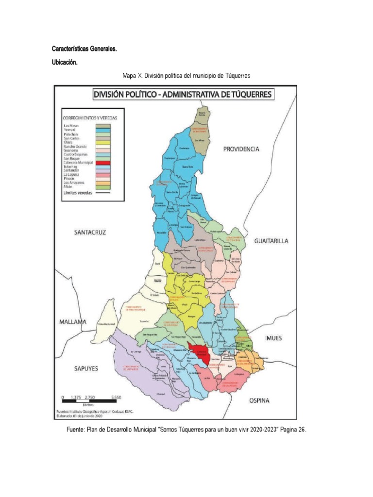 Mapa y Características de Túquerres | PDF | Alcantarillado | Agricultura