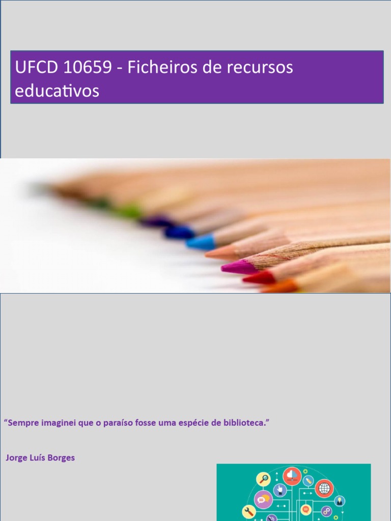 UFCD 10659 - Ficheiros de Recursos Educativos | PDF