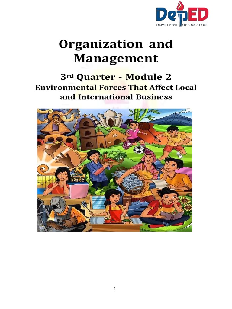 Organization and Management Module-2-Week-3 | PDF | Swot Analysis ...