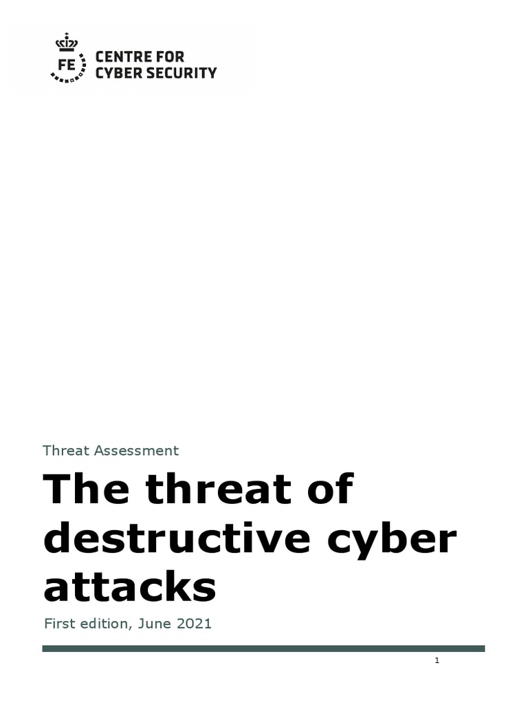 Denmark S Low Threat Of Cyber Attacks Pdf Security Cyberwarfare
