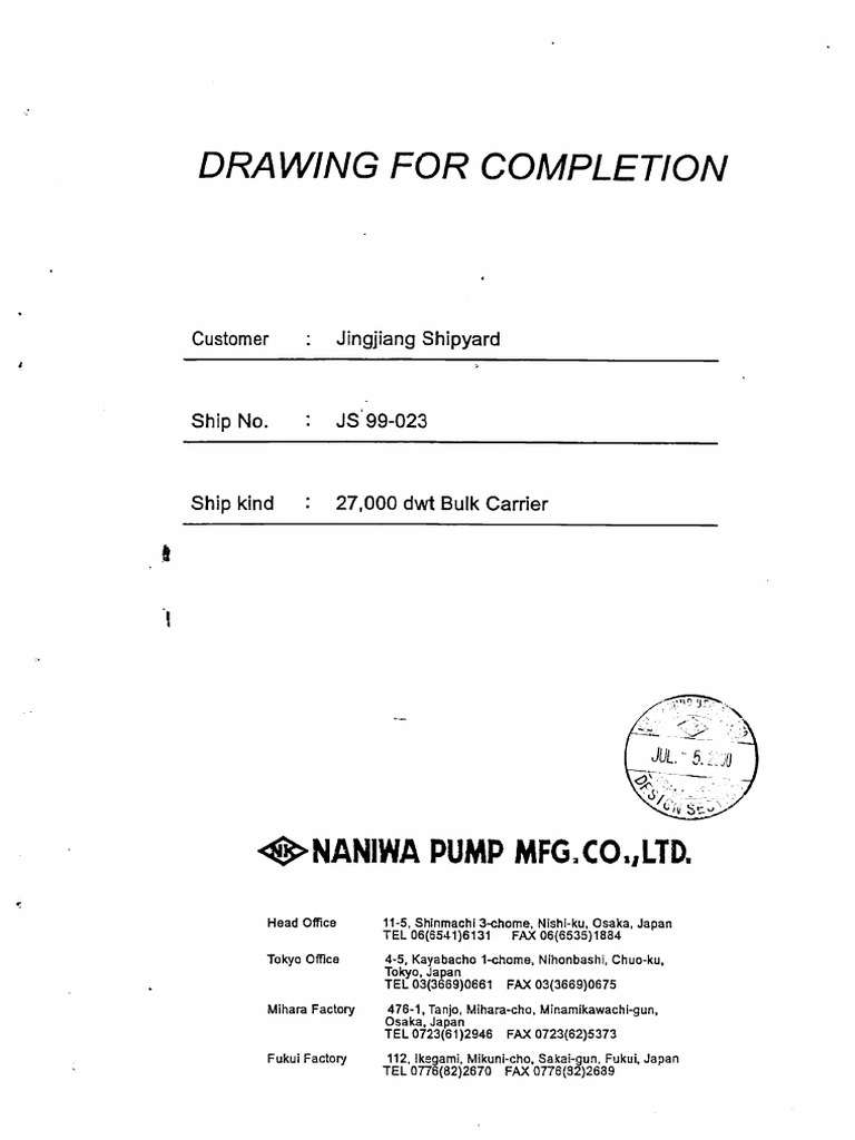Naniwa Pumps | PDF | Pump | Gases