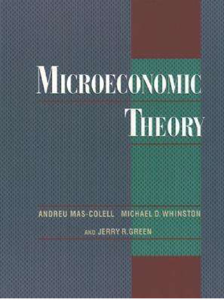 Microeconomic Theory - Mas-Colell | PDF