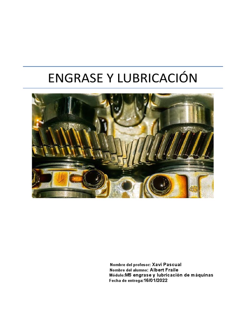 Sistemas de Engrase y Lubricación | PDF | Lubricante | Líquidos