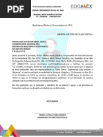 Oficio Platica Primeros Auxilios | PDF | Agitación | Bienestar