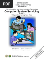 TLE Computer System Servicing: Using and Maintaining Hand Tools | PDF | Soldering | Personal ...