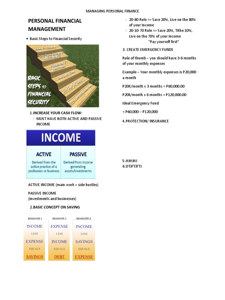 Managing Personal Finance | PDF | Finance & Money Management