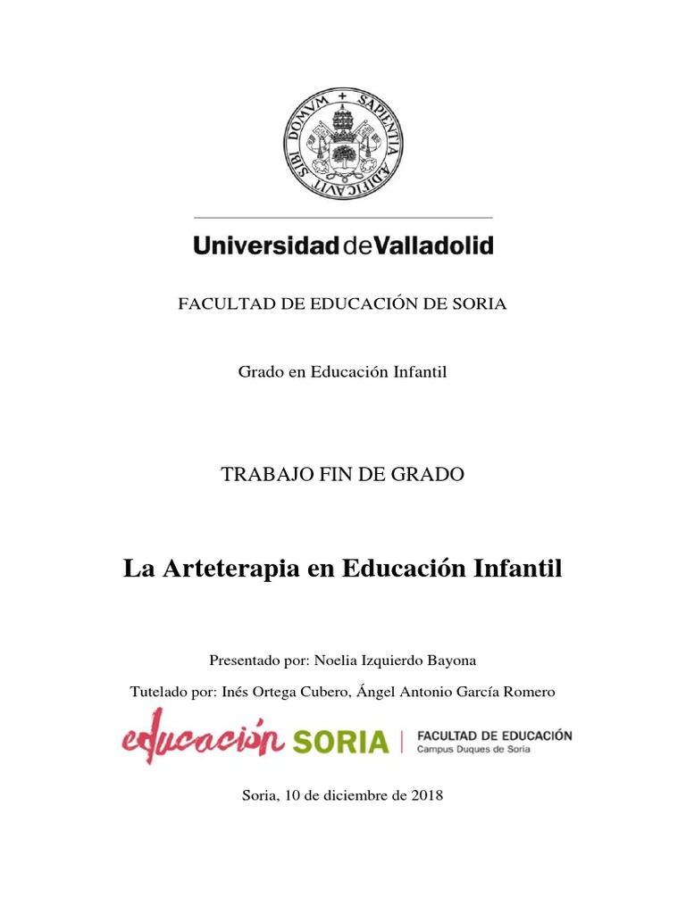 TFG o 1561 | PDF | Terapia artística | Educación de la primera infancia