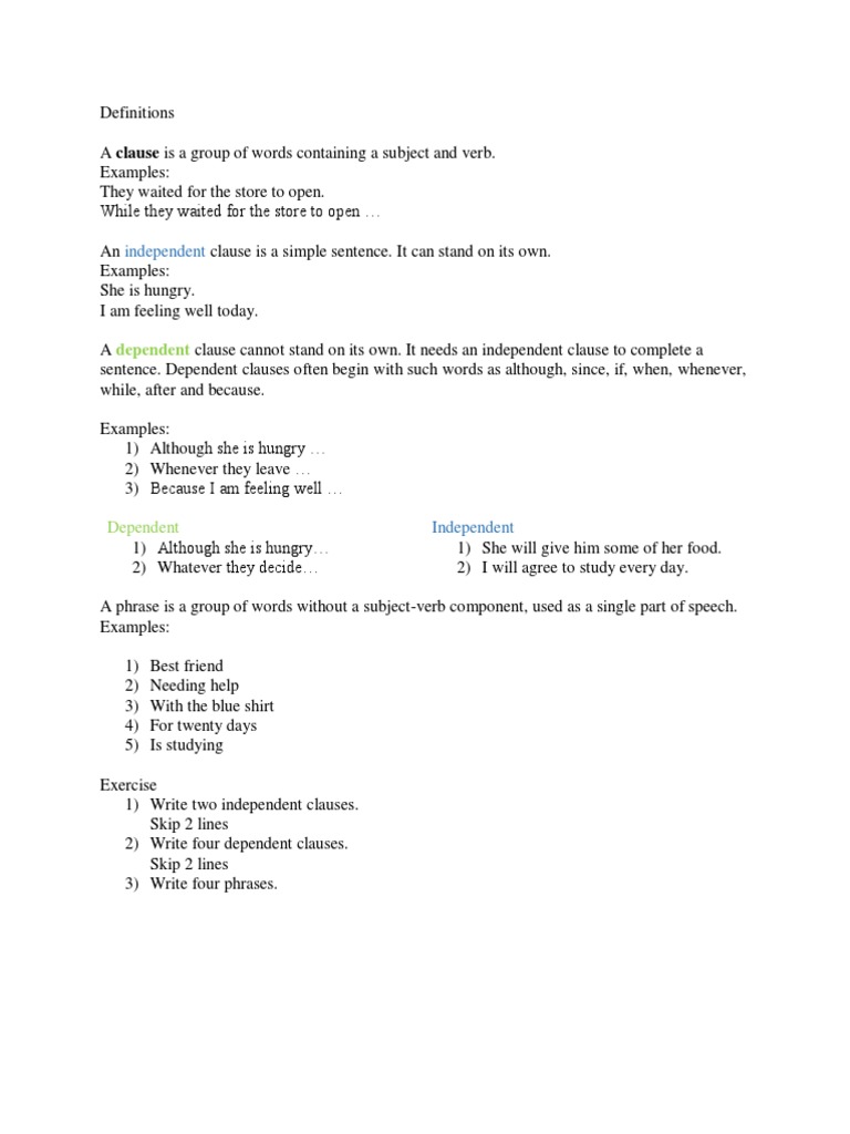Phrase and Clause Grade 7 | PDF | Sentence (Linguistics) | Clause