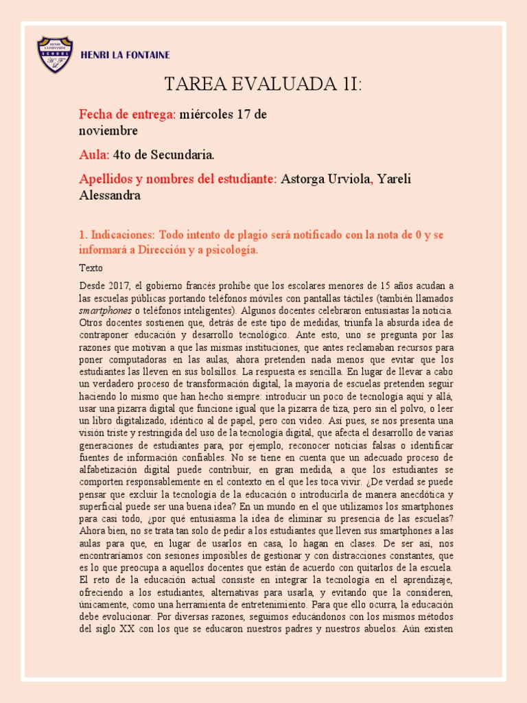 Tarea Evaluada 1i | PDF | Smartphone