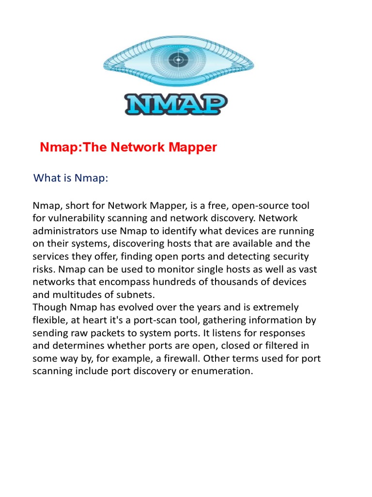 Nmap:The Network Mapper | PDF | Port (Computer Networking) | Transmission Control Protocol