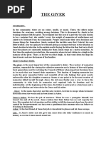 Giver Ch. 20 | PDF | The Giver