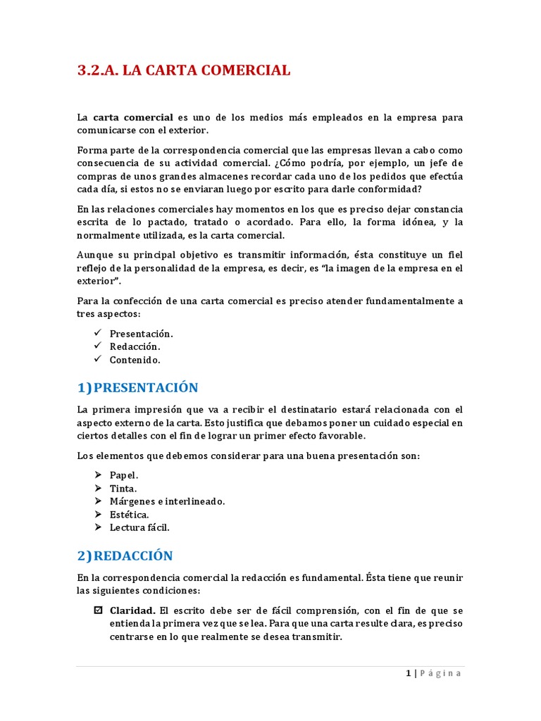 La Carta Comercial | PDF