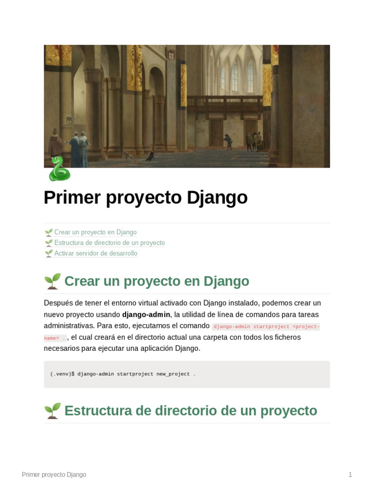 Primer Proyecto Django | PDF | Servidor web | Internet y web