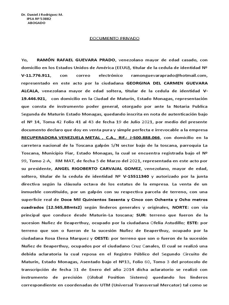 Documento Privado | PDF