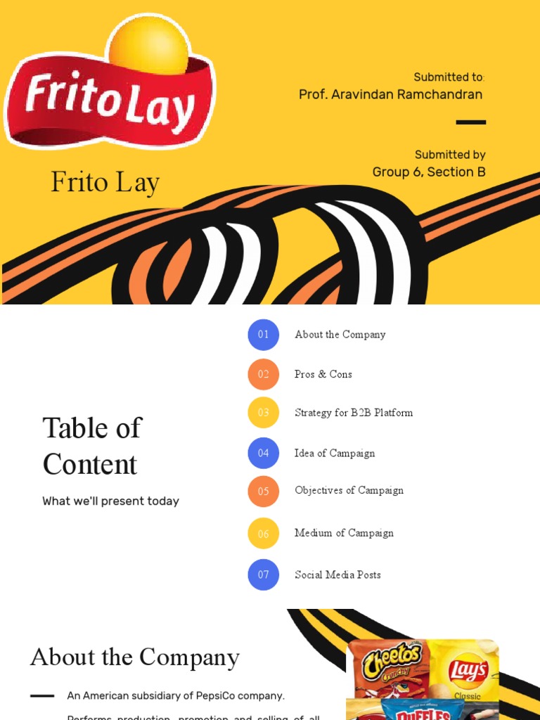 Frito Lay: B2B Strategy in India | PDF | Communication | Mass Media