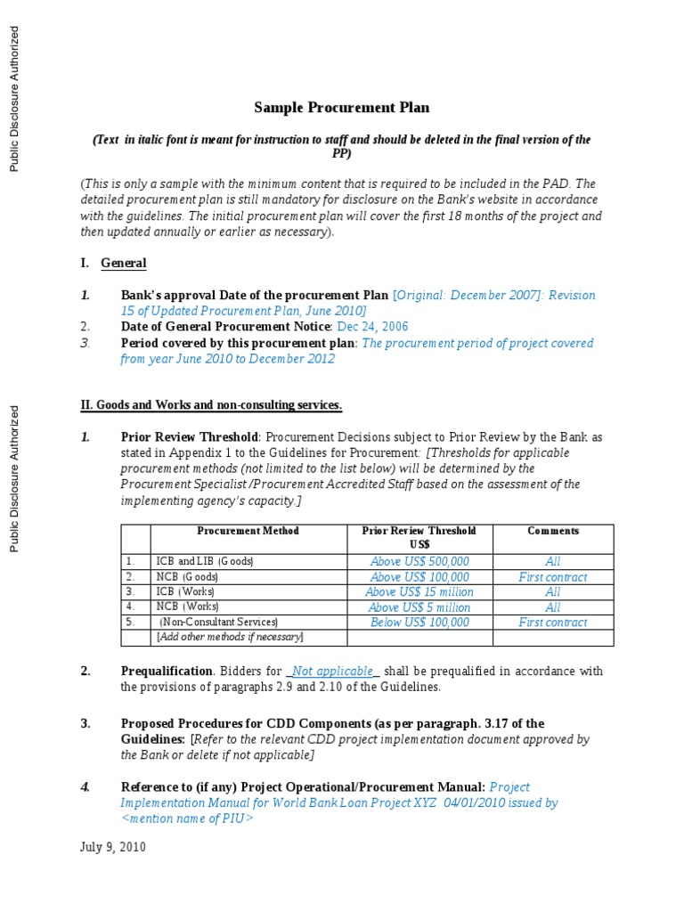 Ethiopia PSNP 4 Procurement Plan | PDF | Procurement | Computing