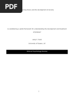 Button Phobia: Saavedra & Silverman Study | PDF | Phobia | Anxiety Disorder