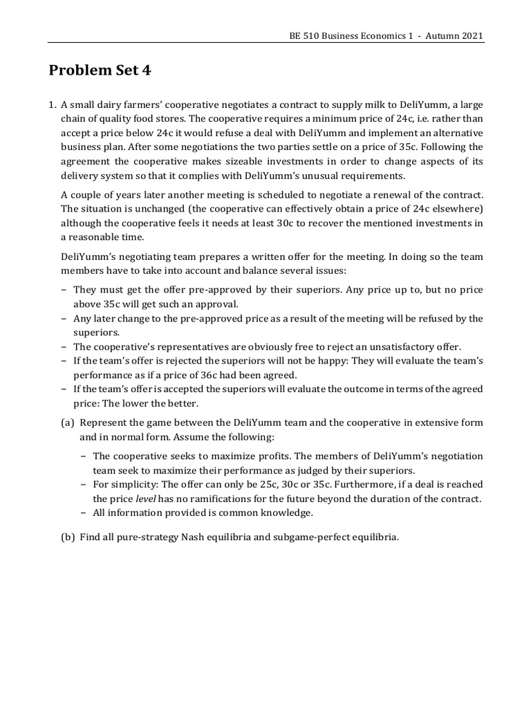 Problem Set 04 With Solutions | PDF