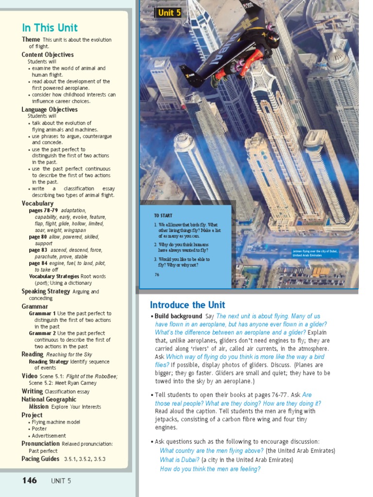 National Geographic:Impact3:uni6 Answerkeys | PDF | Flight | Dinosaurs